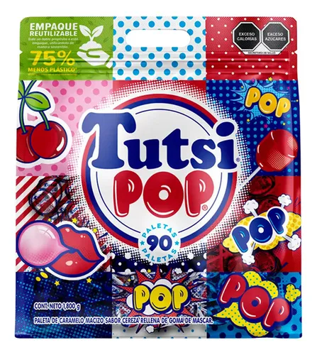 Tutsi Pop Paletas De Caramelo 90 Piezas | MercadoLibre