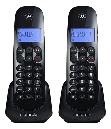 Teléfono Motorola M700-2 DUO inalámbrico color negro | Envío gratis