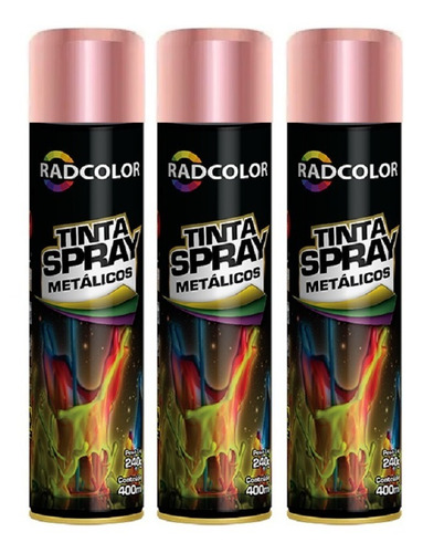 3 Tinta Spray Rose Gold Radcolor Efeito Metalizado Ouro Rosa | Mercado ... 3 Tinta Spray Rose Gold Radcolor Efeito Metalizado Ouro Rosa | Mercado ...