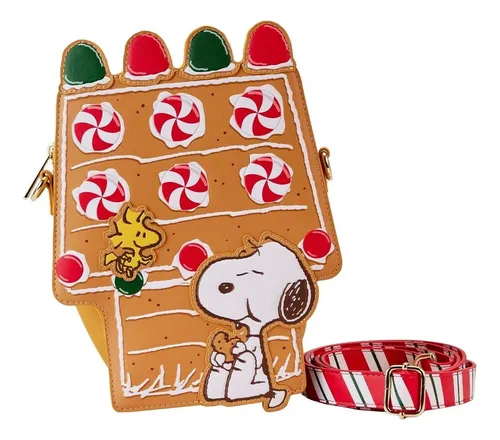 Loungefly Peanuts Snoopy Gingerbread House Bolsa Crossbody ...