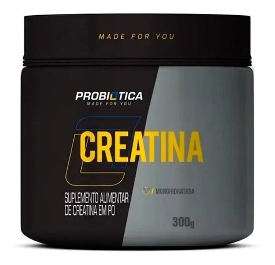 Creatina 100 Pura Monihidratada Pote 300g Probiótica Frete Grátis