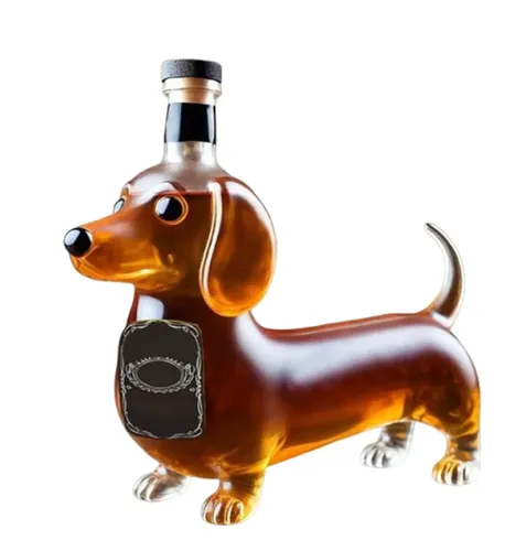 Botella De Whiskey Botella De Vidrio Con De Teckel Dispensad | MercadoLibre