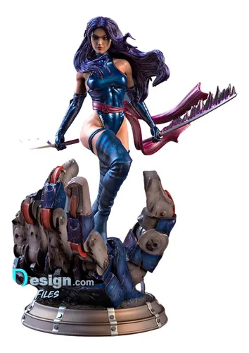 Action Figure Psylocke X Men Marvel Modelada Por Sanix Frete Grátis