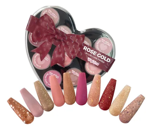 Polvo para uñas Wapizima Acrílico estuche corazon 7g color estuche rose ... Polvo para uñas Wapizima Acrílico estuche corazon 7g color estuche rose ...