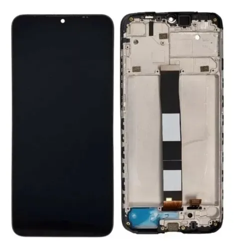 Tela Frontal Display Touch Com Aro Compatível Redmi 9c 9a