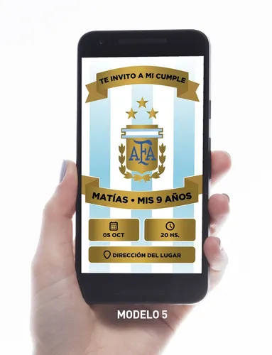 Invitación Digital Cumpleaños Argentina Campeon Mundial en venta en La ... Invitación Digital Cumpleaños Argentina Campeon Mundial en venta en La ...