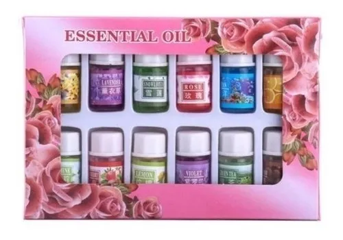 Kit 12 Essências Aromáticas Para Umidificador Difusor 3ml