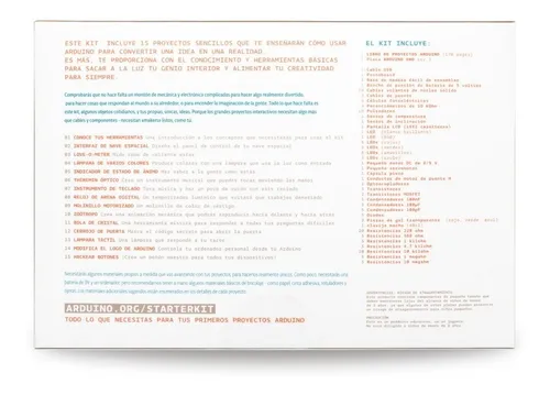 Arduino Starter Kit En Español Original De Italia en venta en ... Arduino Starter Kit En Español Original De Italia en venta en ...