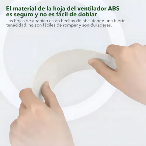 Ventilador de Techo Haimo con Luz LED y Control Remoto 6 Aspas Plástico ...