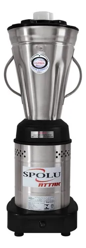 Licuadora Spolu de baja rotación Atakk de acero inoxidable y negro de 4 ... Licuadora Spolu de baja rotación Atakk de acero inoxidable y negro de 4 ...