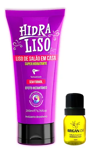 Hidra Liso Orgânico Brilho De Chuveiro Alisante Antifriz | Parcelamento ...