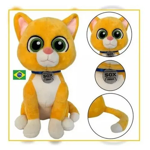 Pelúcia Gato Buzz Lightyear Sox Robô Toy Story Disney Pixar