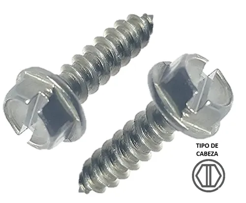 Tornillo pija hexagonal cabeza hexagonal de apriete ranurada con rosca ... Tornillo pija hexagonal cabeza hexagonal de apriete ranurada con rosca ...