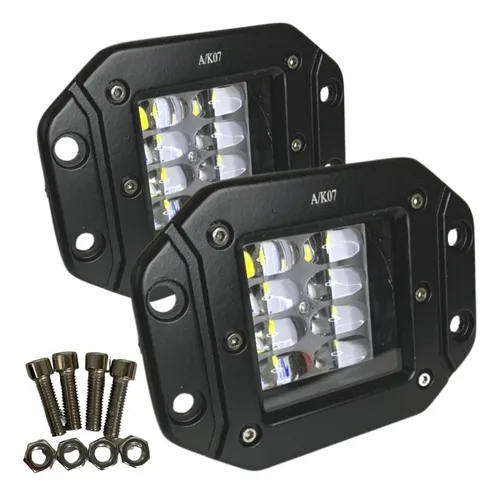 Par Faro Lupa Led Empotrable Fijo+estrobo Dually 12-30v 24w | Meses sin interés
