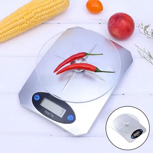 Pesa De Alimentos Pesa Para Cocina Pesa Cocina Digital 5 Kg Color Gris ...