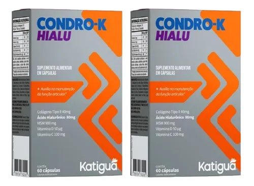 Kit Condro-k Hialu Katigua Com 2 Caixas De 60 Cápsulas Cada ... Kit Condro-k Hialu Katigua Com 2 Caixas De 60 Cápsulas Cada ...