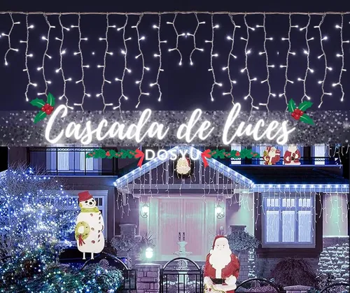 Serie Navideña Cascada 700 Led 13m Diferentes Colores Color De Las