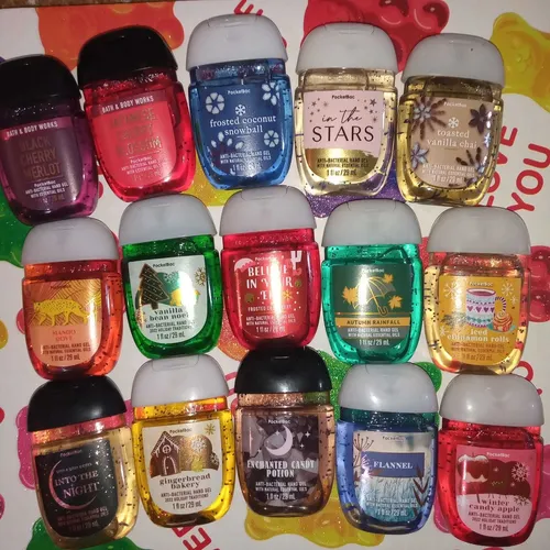 Bath And Body Works Set 5 Geles Antibacteriales Bolsillo Envío Gratis