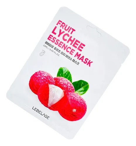 Mascarilla Facial Coreana Esencia Lichi Revitalizante 10pz Meses