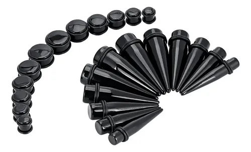 24 Piezas Expansor Acrílico Para Oreja Conjunto 10mm-20mm | Envío gratis