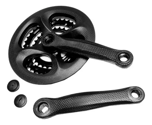Plato Y Palanca Triple Acero Eje Cuad 48-38-28 Richard Bikes Plato Y Palanca Triple Acero Eje Cuad 48-38-28 Richard Bikes
