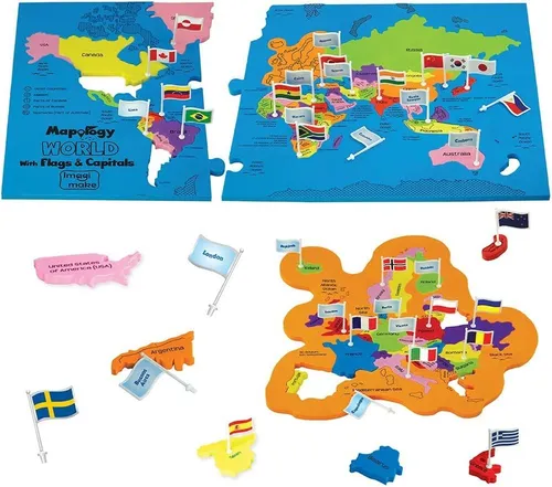 Imagimake Mapology World Con Banderas Y Capiteles | Cuotas sin interés