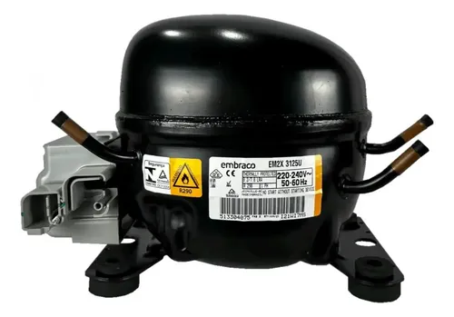 Motor Compressor 1/3 Hp Em2x3125u Gás R290 Embraco 220v | Parcelamento ...