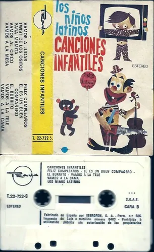 Canciones Infantiles Los Niños Latinos Cassete Retro España | MercadoLibre