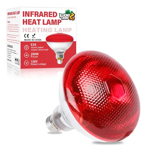 Lámpara De Calor Infrarroja Para Pollos 250 Vatios Bombilla 110v ...