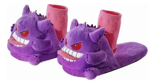 Pantuflas De Felpa Gengar Pokémon Abiertas Suaves .n -- | Meses sin interés