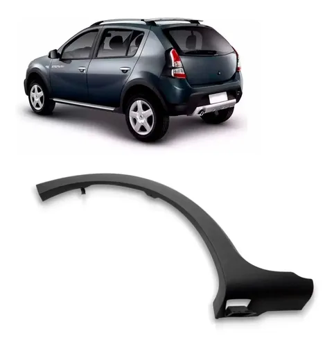 Alargador Vão Roda Traseiro Sandero Stepway 2012 2013 2014 | MercadoLivre