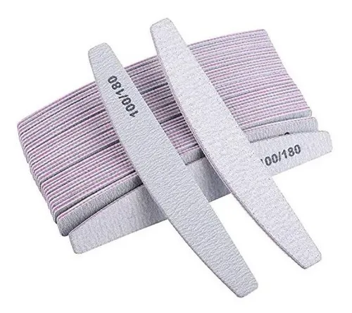 Set 25 Limas 100 180 Uñas Acrílicas Polygel Semipermanente Mercadolibre