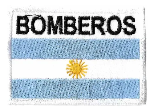 Escudo Parche Bordado Bomberos Bandera Argentina Escudo Parche Bordado Bomberos Bandera Argentina