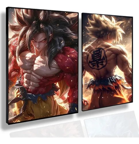 Kit Quadros Decorativos Anime Goku Dragon Ball Z Moderno | Parcelamento ... Kit Quadros Decorativos Anime Goku Dragon Ball Z Moderno | Parcelamento ...