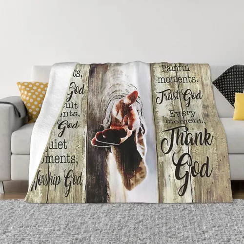 Manta De Jesús Cristo Religiosa Fe Católica Inspiracional | Envío gratis