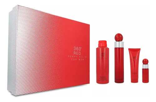 Set Perry Ellis 360 Red Eau Toilette Para Hombre | Envío gratis