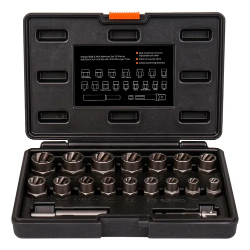 Juego Extractor De Tornillos Tuerca Y Pernos Barridos 18 Pzs | Envío gratis
