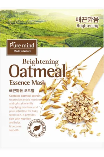 Mascarillas Coreana Aclarante Y Brillante De Avena 10pz Meses Sin
