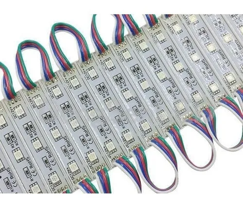 Modulo Led 5050 12v Rgb Multicolor Carteles Corporeas X 10u Modulo Led 5050 12v Rgb Multicolor Carteles Corporeas X 10u