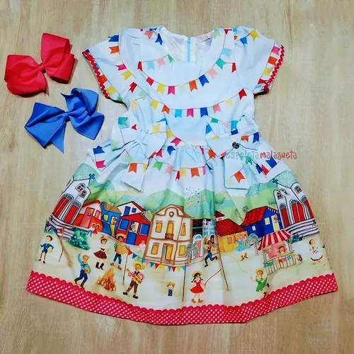 Vestido Festa Junina Mon Sucré | Frete grátis Vestido Festa Junina Mon Sucré | Frete grátis