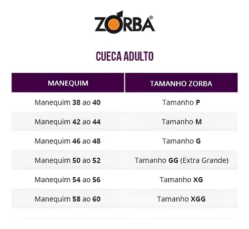 Cueca Boxer(702)100% Algodão Zorba Max | MercadoLivre