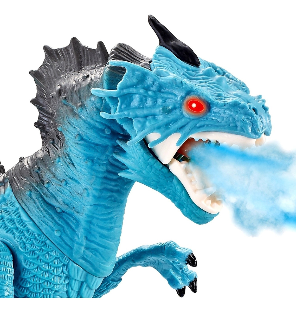 Dragão Dinossauro De Controle Remoto Solta Fumaça C Luz Som Mercado