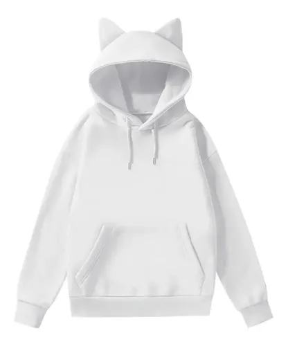 Sudadera Con Capucha Orejas De Gato Para Sublimar | MercadoLibre