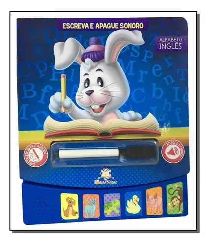 Livro Escreva E Apague Sonoro- Alfabeto Inglês | MercadoLivre Livro Escreva E Apague Sonoro- Alfabeto Inglês | MercadoLivre