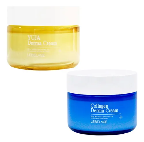 Crema Facial Coreana Yuja Citron And Colágeno Derma 12pz Meses Sin