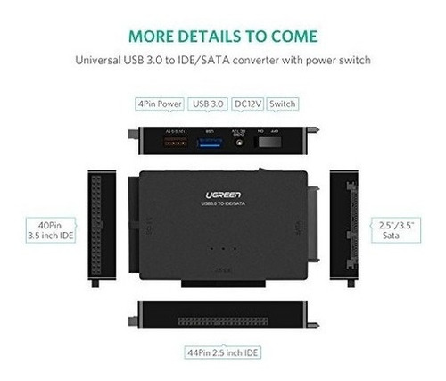 Ugreen Usb Ide Adapter Usb 3.0 A Sata Ide Hard Drive Convert | Envío gratis Ugreen Usb Ide Adapter Usb 3.0 A Sata Ide Hard Drive Convert | Envío gratis