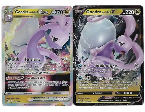 Goodra De Hisui V Astro E Goodra De Hisui V - Originais | Frete grátis Goodra De Hisui V Astro E Goodra De Hisui V - Originais | Frete grátis