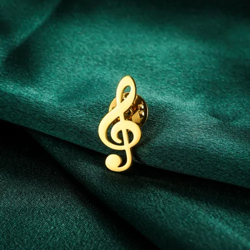 Broche Pin Insignia Musical Nota Sol Musico Pentagrama | Cuotas sin interés