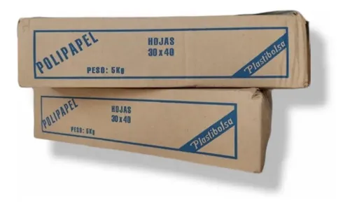 Hoja Polipapel 30x40 Grado Alimenticio Plastibolsa 5kg 1ra | Envío gratis