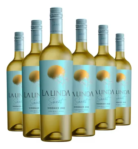 Vinho La Linda Sweet Viognier 750ml Cx 6 Unidades Frete Grátis